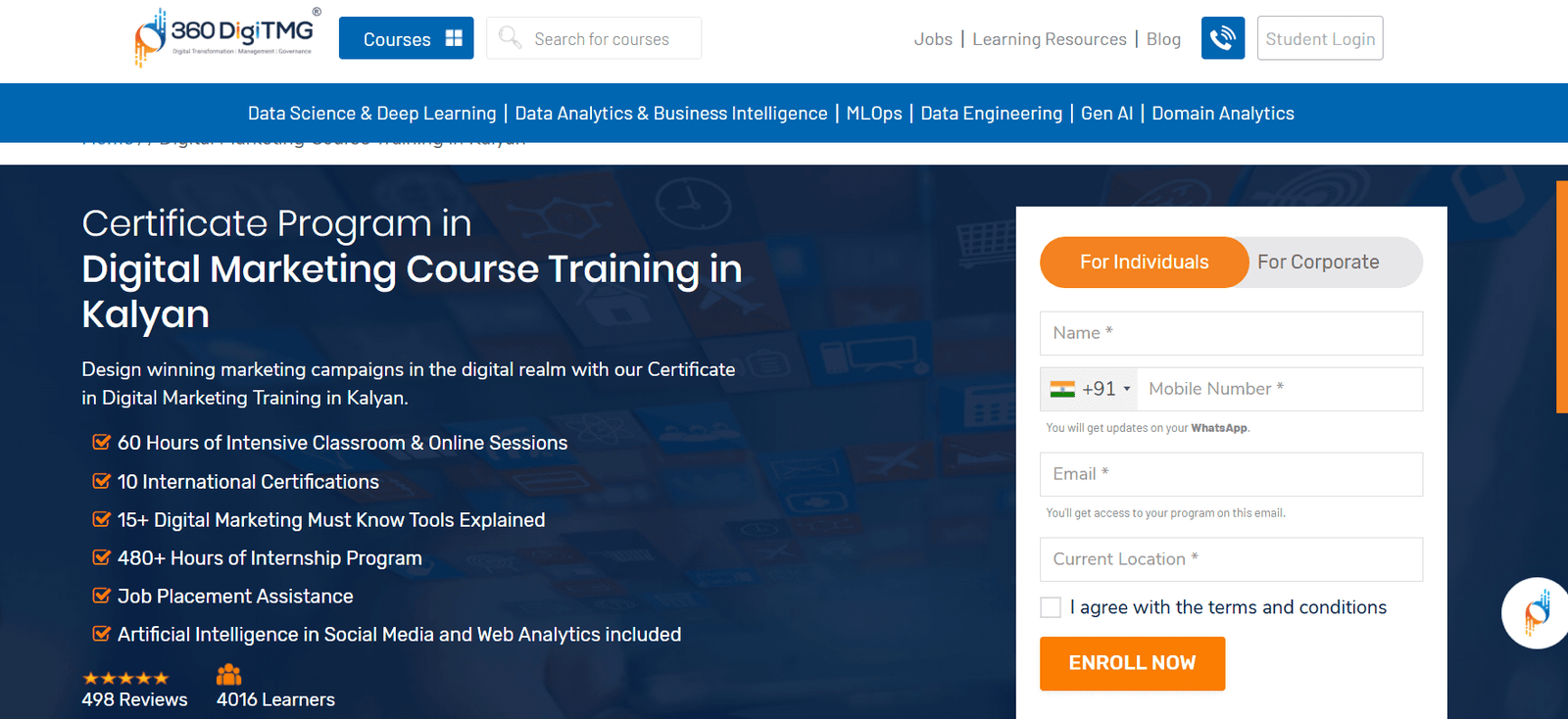 Top 10 Digital Marketing Courses In Kalyan [2025 Updated]