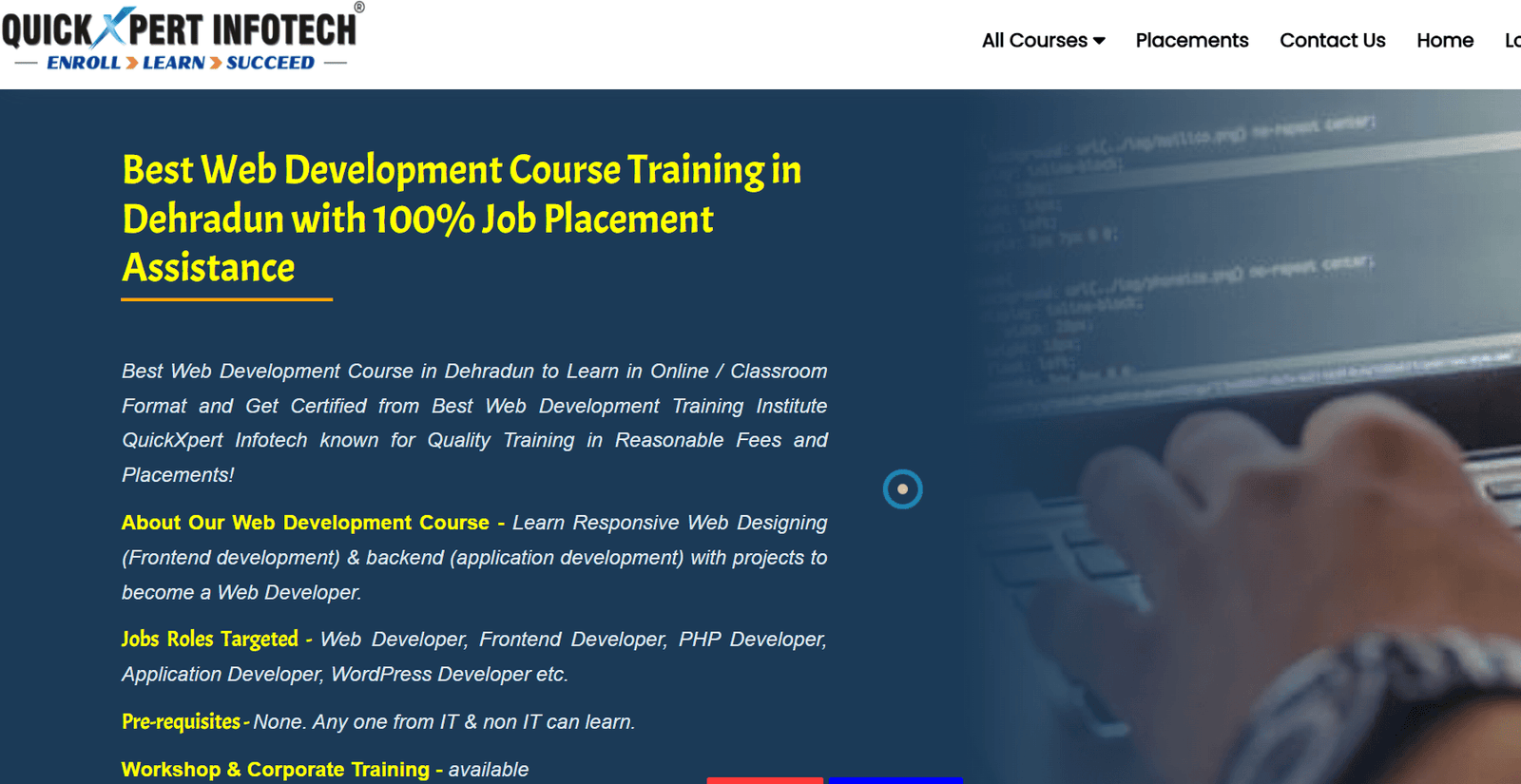 2026's Top 10 Web Development Courses In Dehradun